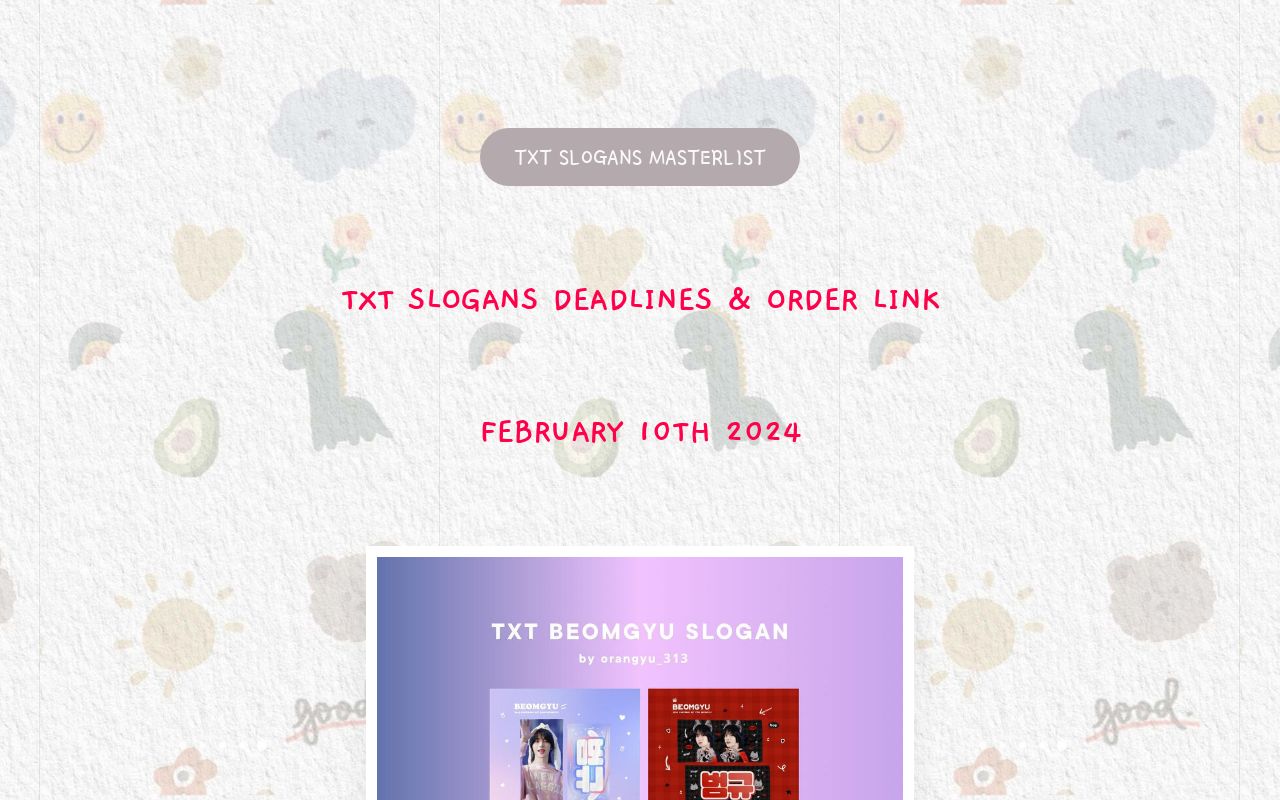 TXT SLOGANS